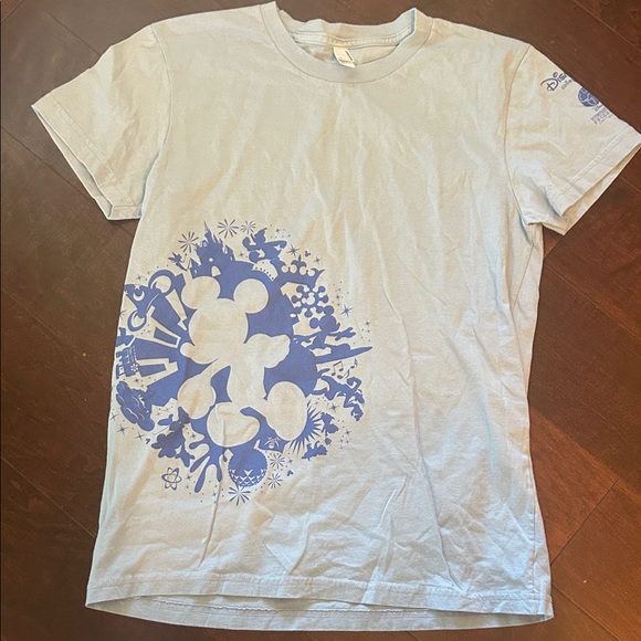 Disney | Shirts & Tops | Disney Light Blue Mickey Mouse College Program ...